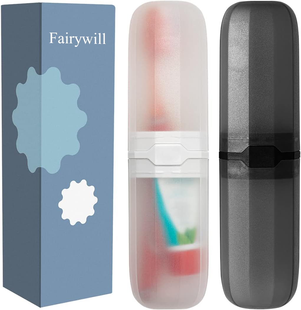 Fairywill Travel Toothbrush Case, Portable Toothbrush Travel Container